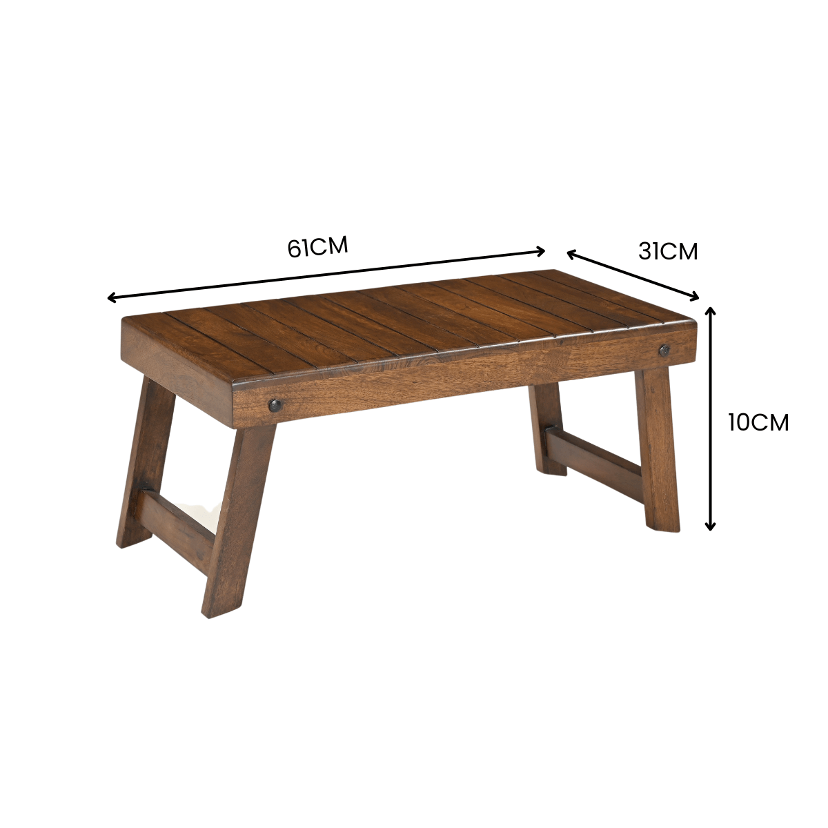 Slatford Solid Wood Rustic Rectangle Breakfast Table – RadiantFurn