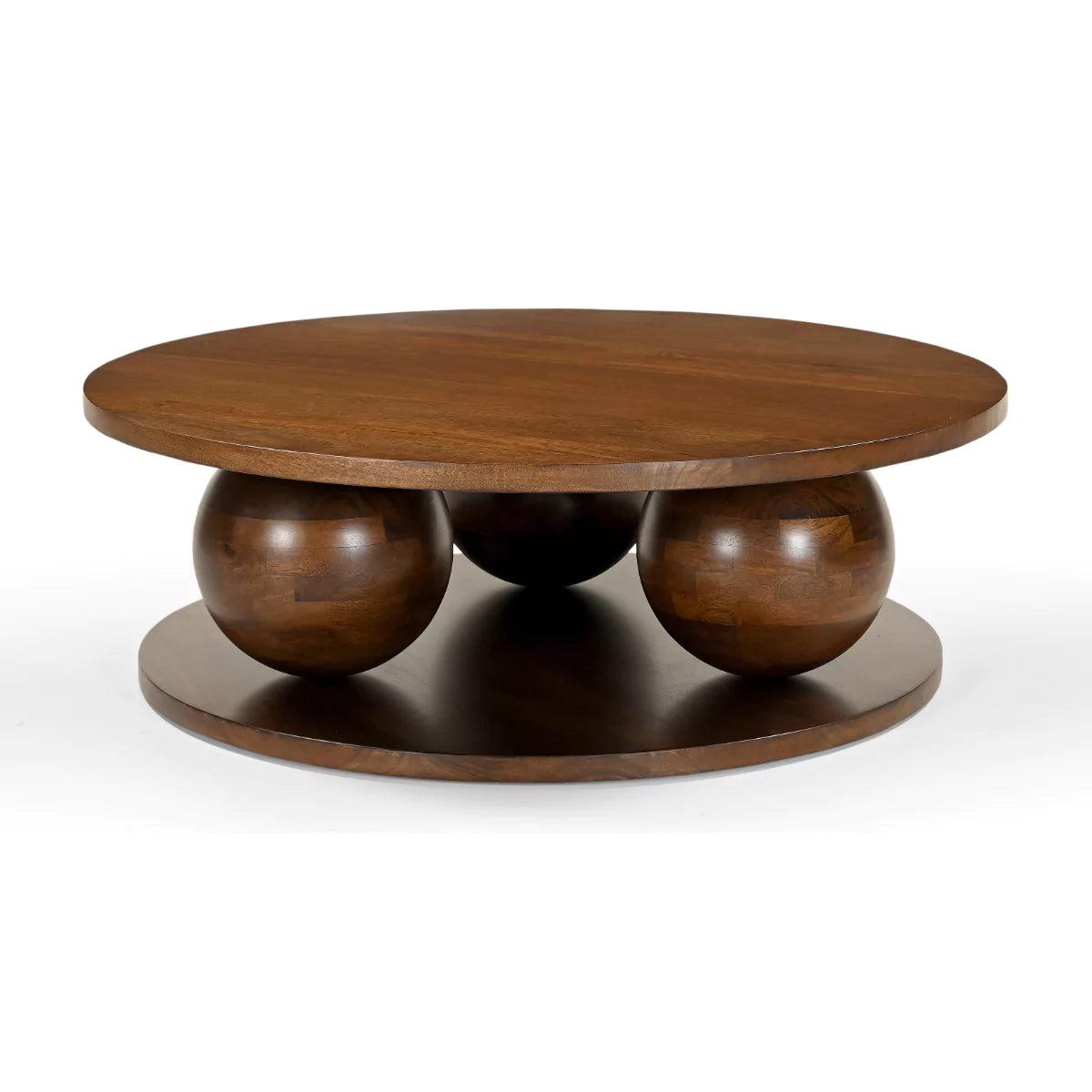Spherica Solid Wood Contemporary Modern Round Center Table – RadiantFurn